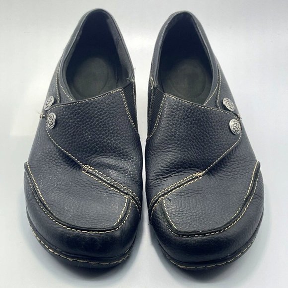 Clarks | Shoes | Clarks Collection 2 Button Goring Cord Loop Slip On ...